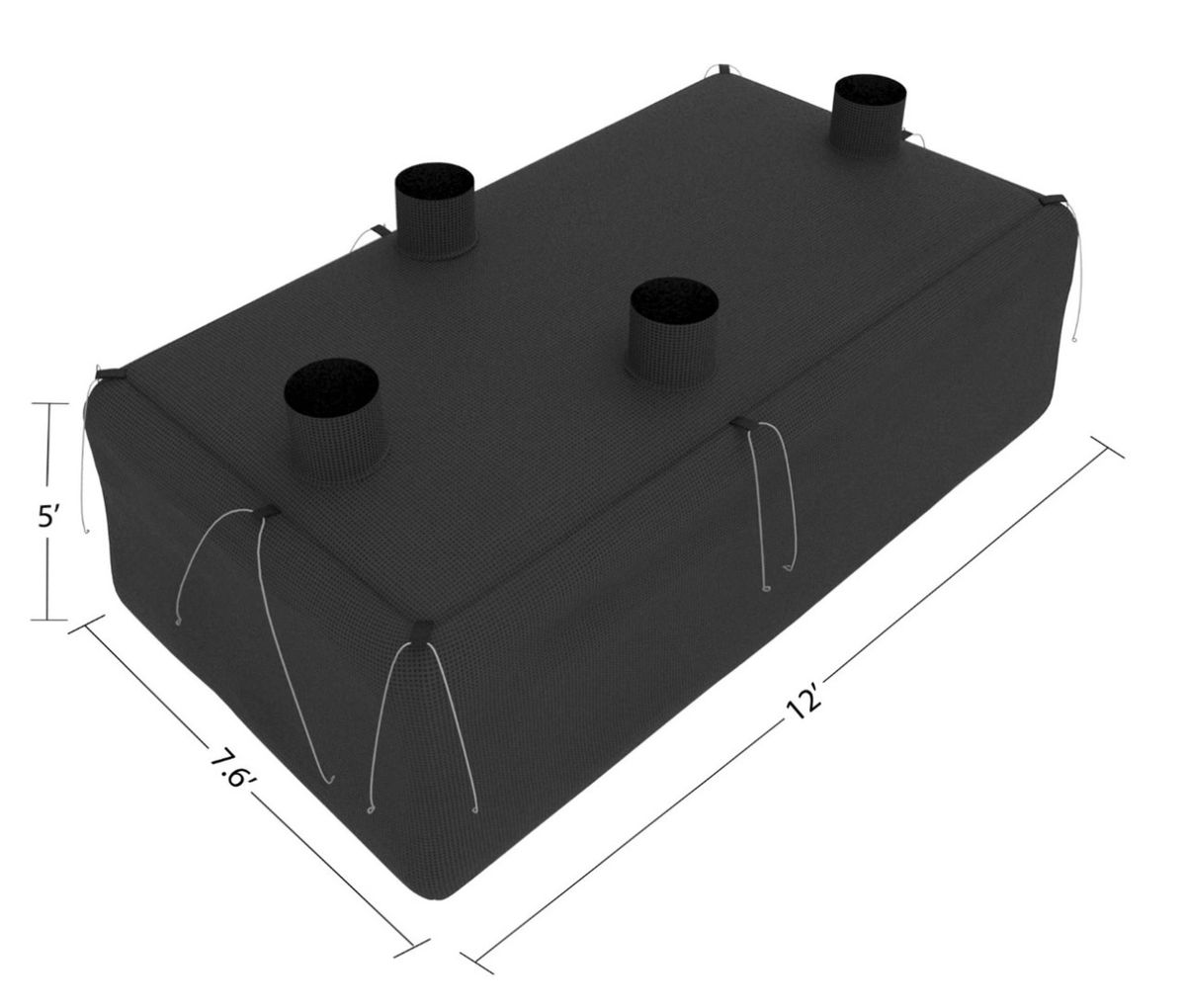 RAM - SUPER DUTY TRAILER BAG 460CF PRO-16YD 1 case - 2 Bags