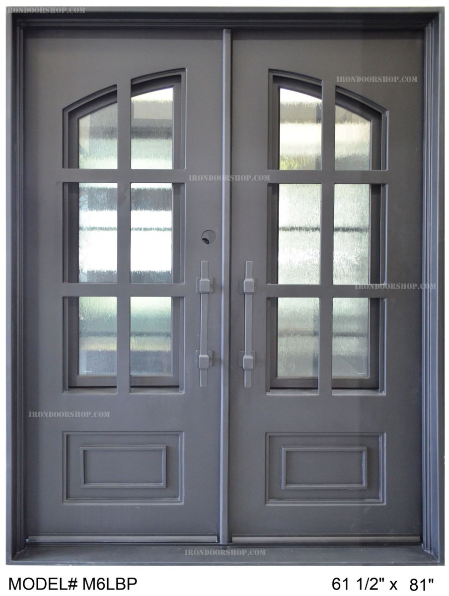 Santiago Modern steel Entry Double door (Left Handed)