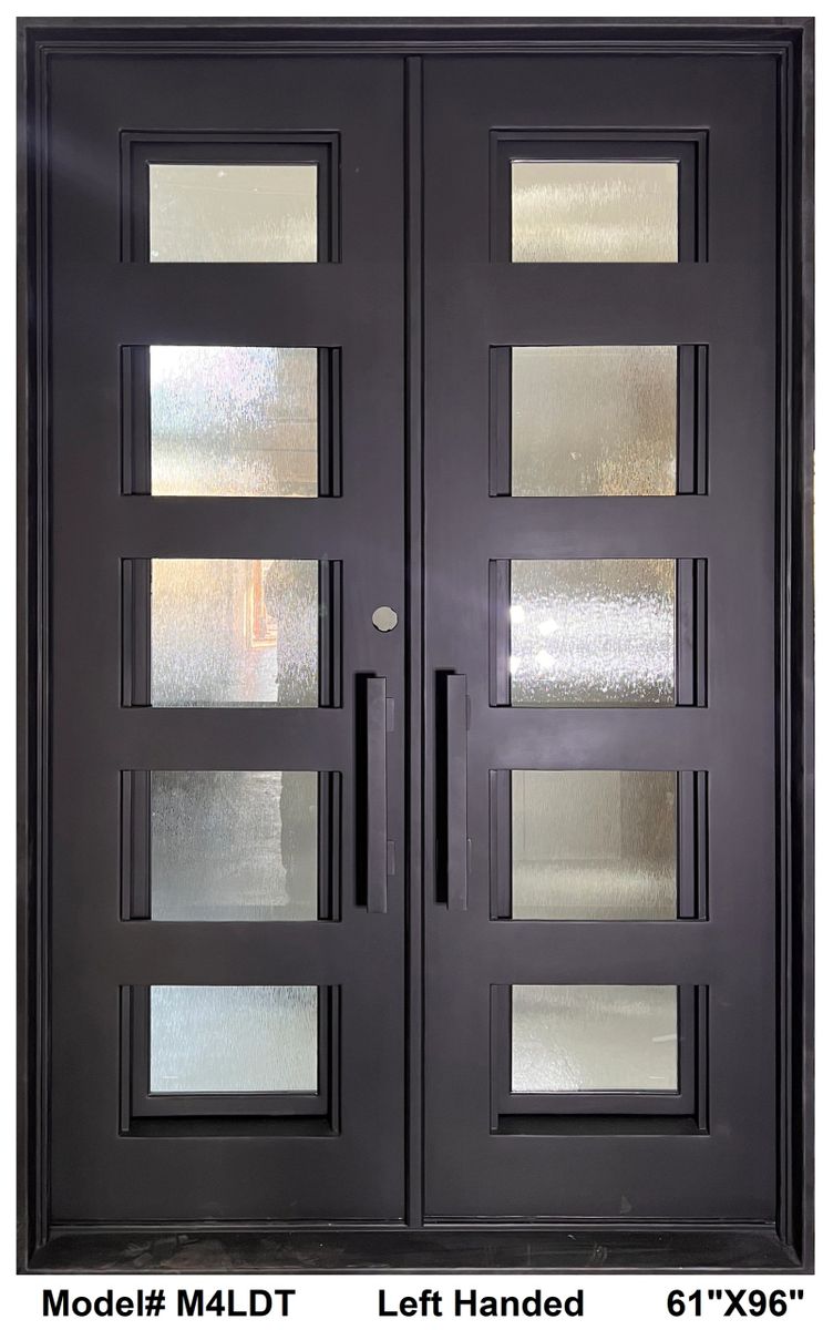 Berlin Modern steel Entry Double door (Left Handed)