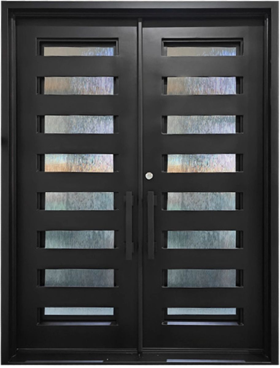 Bern(Tall) modern steel Entry Double door (Right Handed)