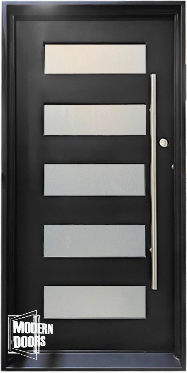 Moderna contemporary steel single entry door( Left Hand )