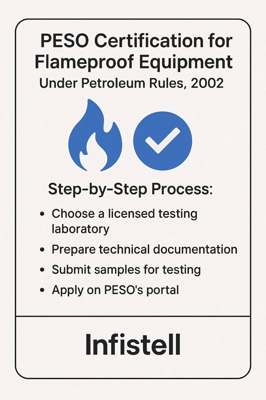 PESO Certification Guide for Flameproof Equipment –Infistell