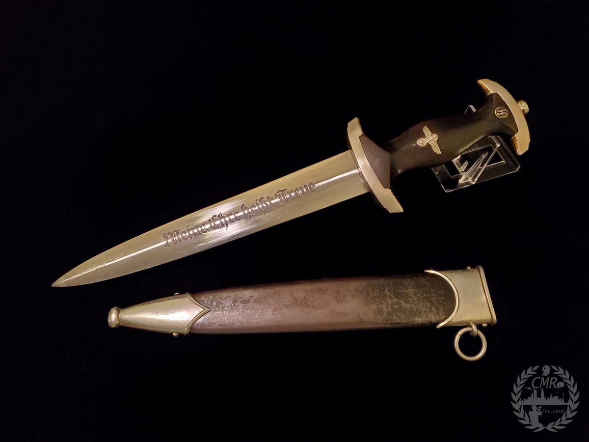 German WWII Ground Rohm SS Dagger By Boker