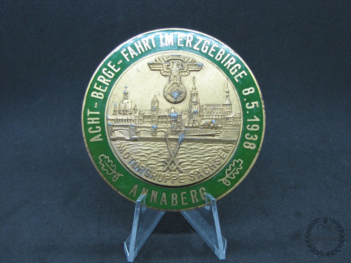 German WWII NSKK Plaque Medallion