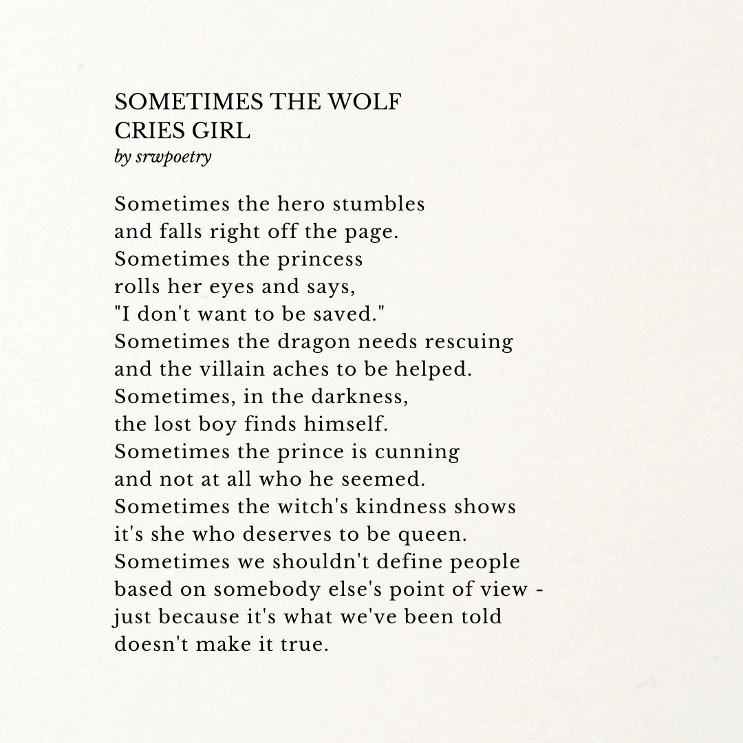 Sometimes the Wolf Cries Girl by Sian Wilmot (srwpoetry)