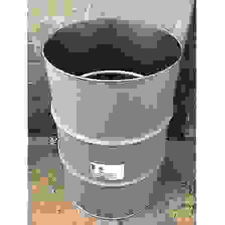 Metal Lidless Trash | Houston Barrels
