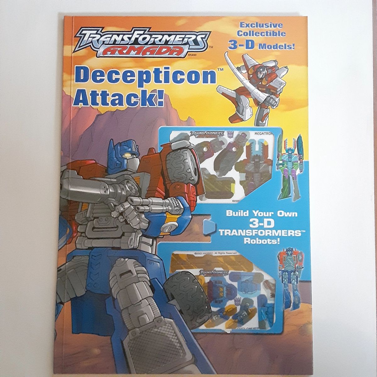 Transformers Armada "Decepticon Attack" book w 3d model