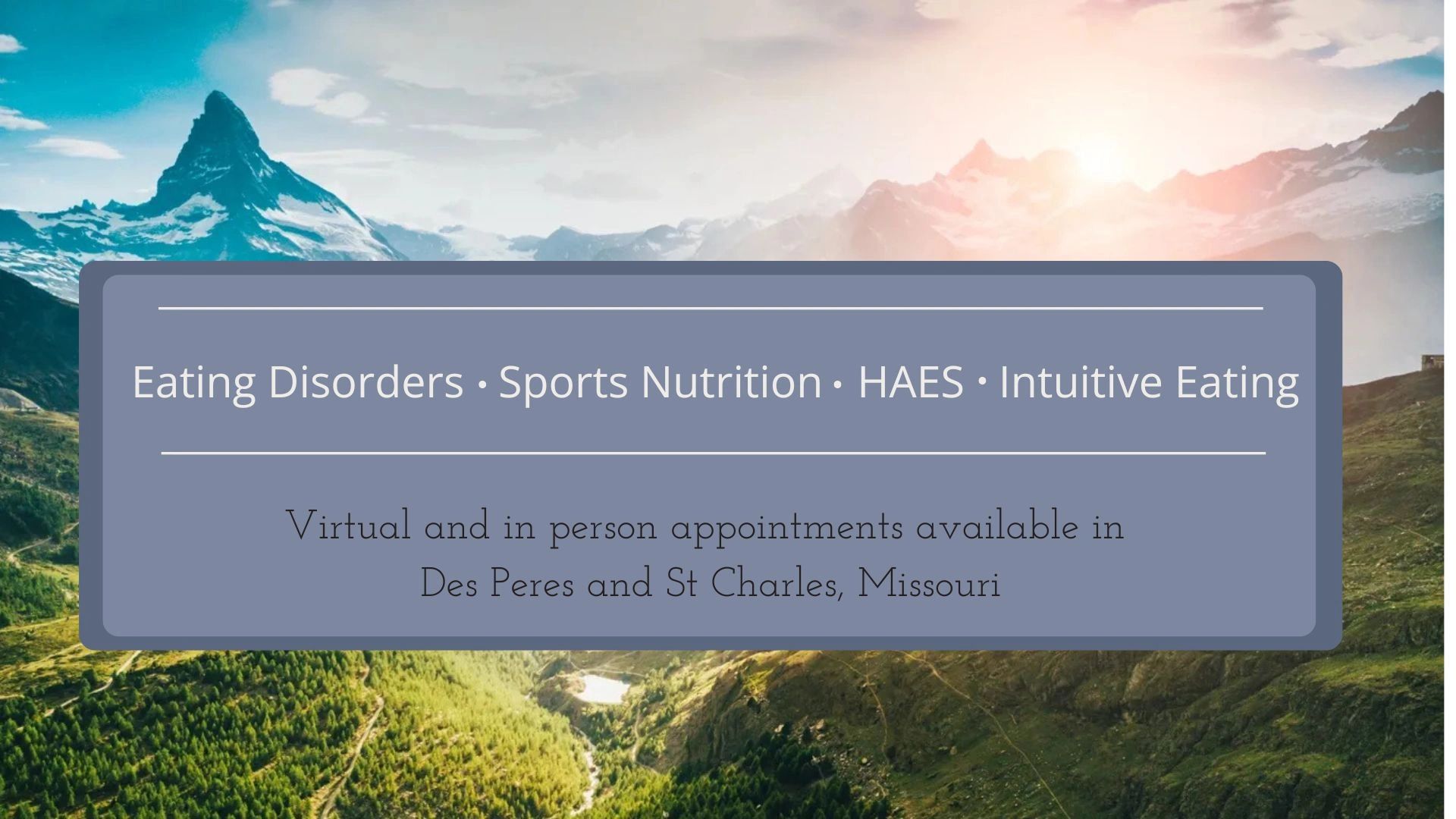 Alo Nutrition - Disordered Eating, Missouri Registered Dietitian ...