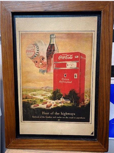 Vintage Coca Cola 1950s Sprite Boy Host of the Highways National Geographic Advertising Ad picture