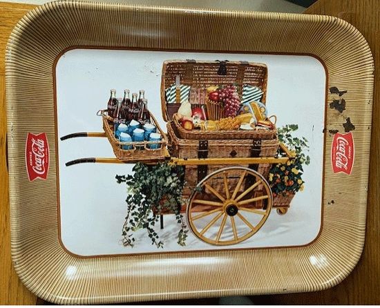 Coca Cola Original TV Tray Picnic Basket