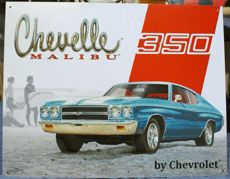Classic Chevrolet Chevelle Malibu Metal Sign