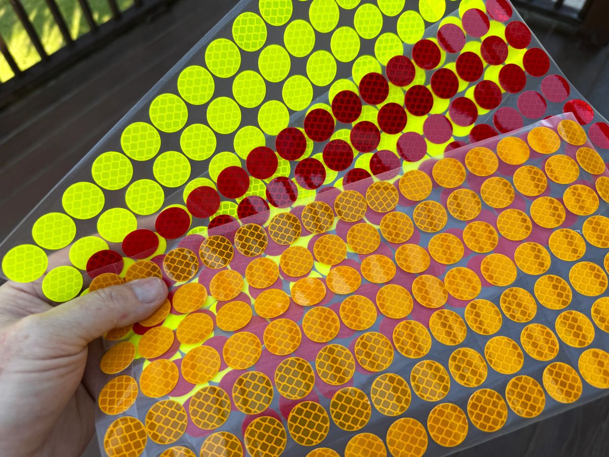 3/4 Inch - 3M™ Diamond Grade Dots (Circles) - Cut from DG3 Reflective ...