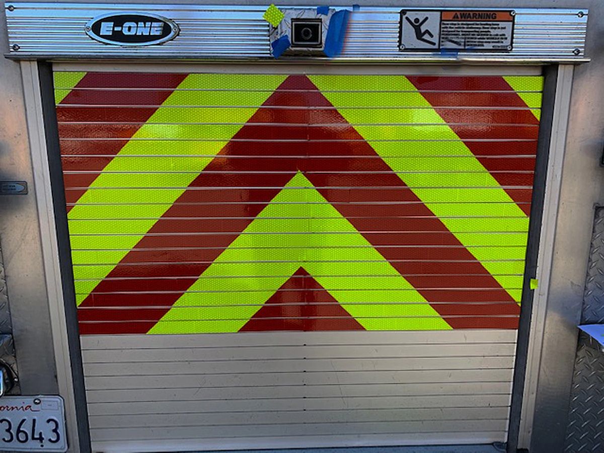 Chevron Slat Strips - Roll Up Doors - Oralite