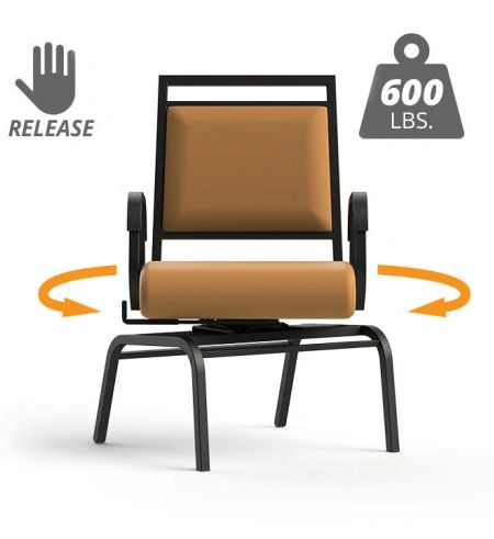 PCB-841-SWL, Swiveling, Locking Safe Egress Chair, 600lbs Capacity