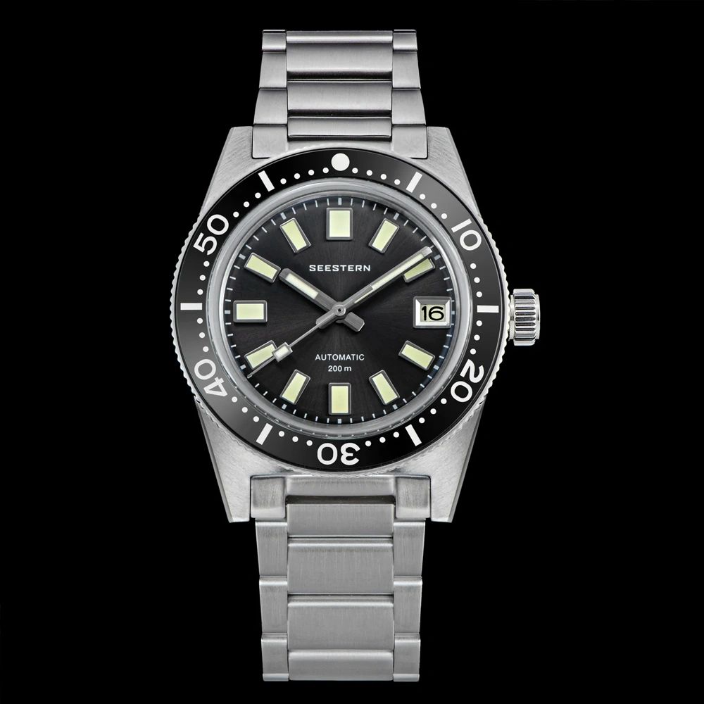 S404 grey automatic skin diver watch 38 mm V4