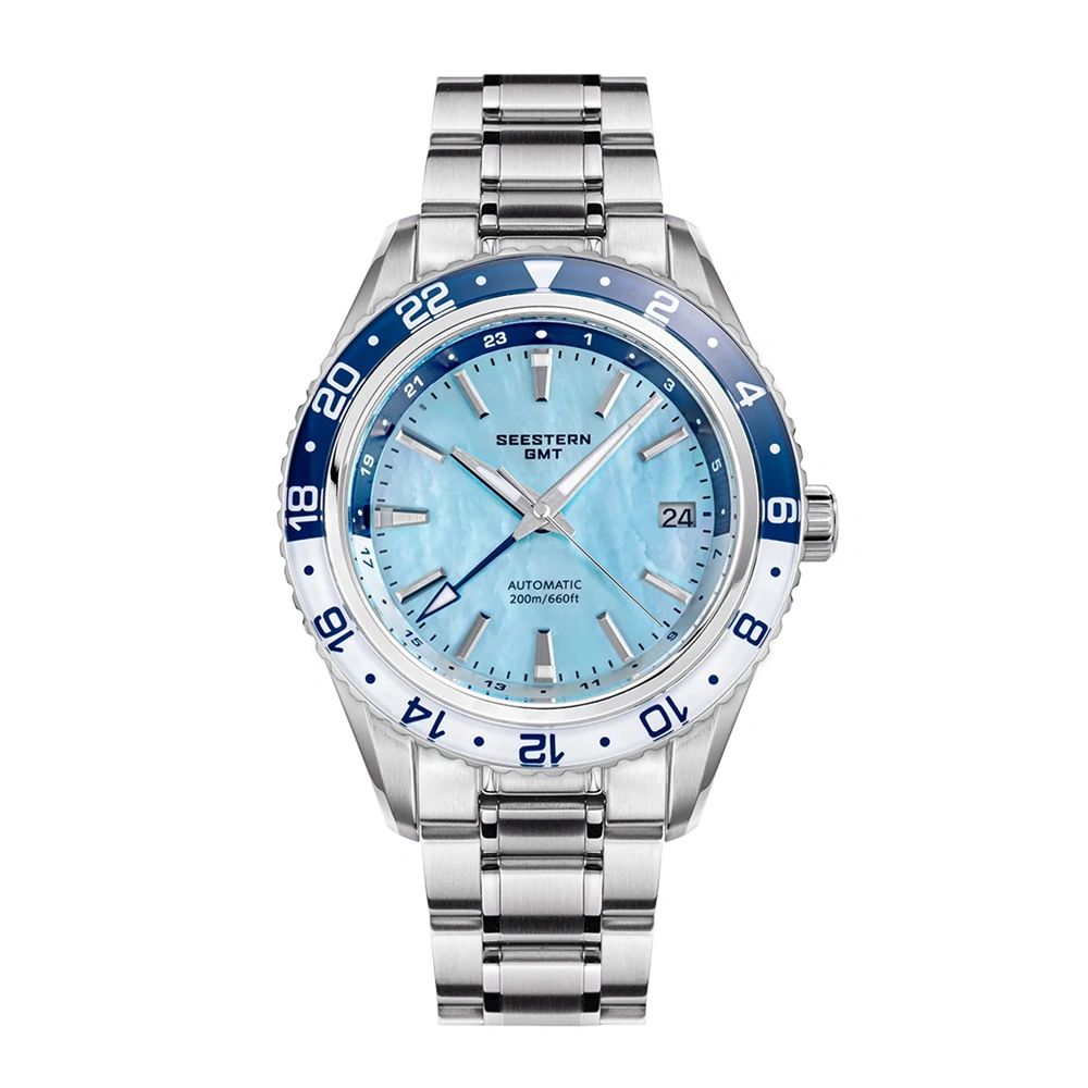 S456 Ice Blue Seestern GMT 41 mm