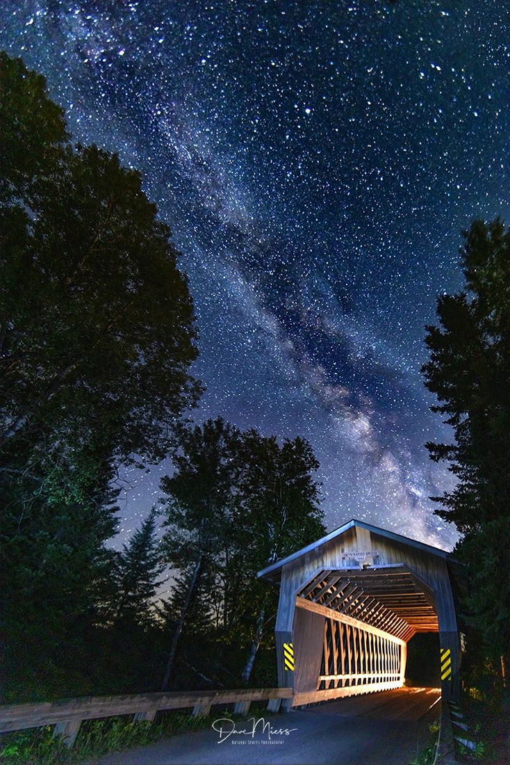 Covered Bridge and Milky Way, Chequamegon-Nicolet National Forest