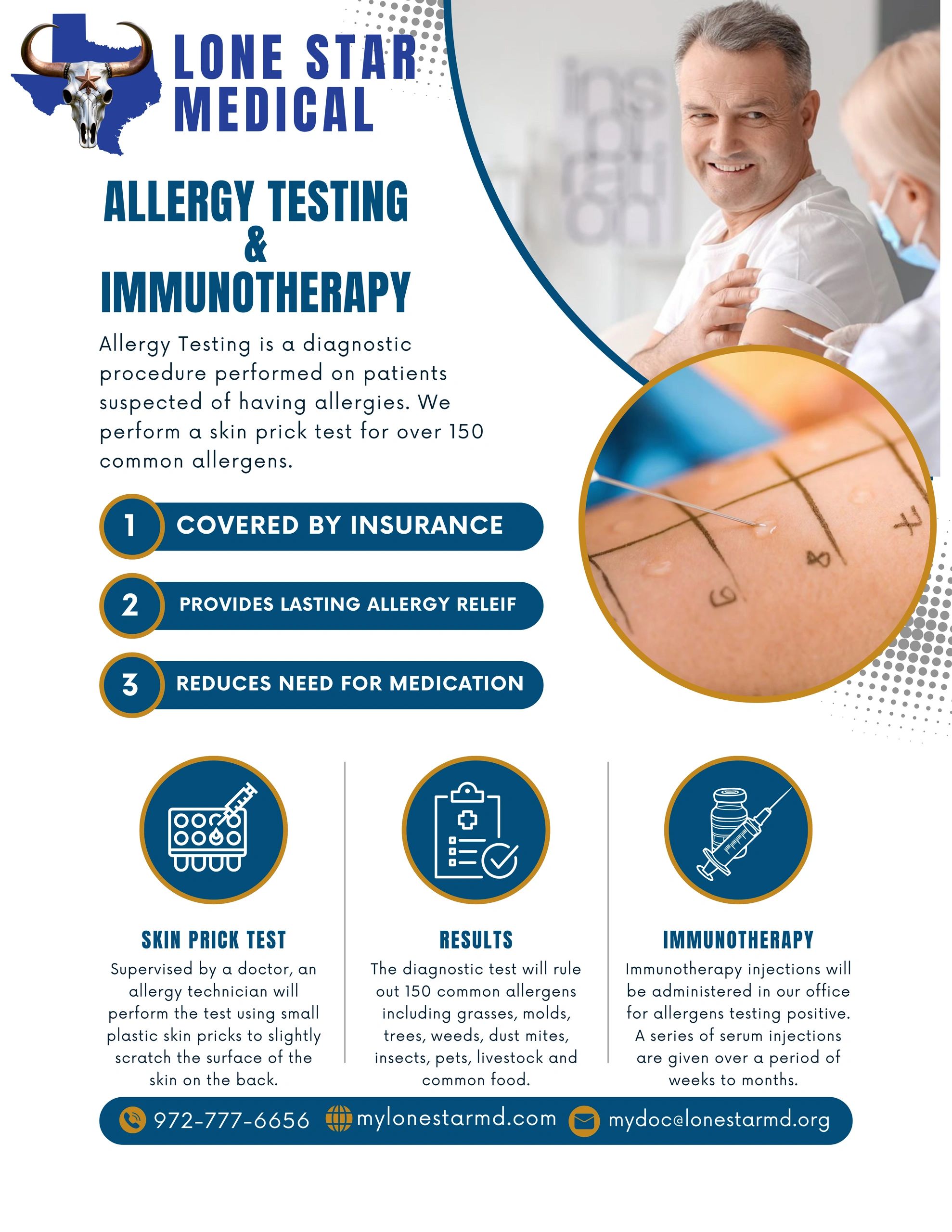 We Offer Allergy Testing and Immunotherapy