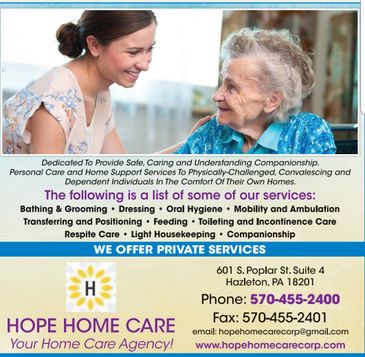 Home Care Agency - HOPE HOME CARE CORP