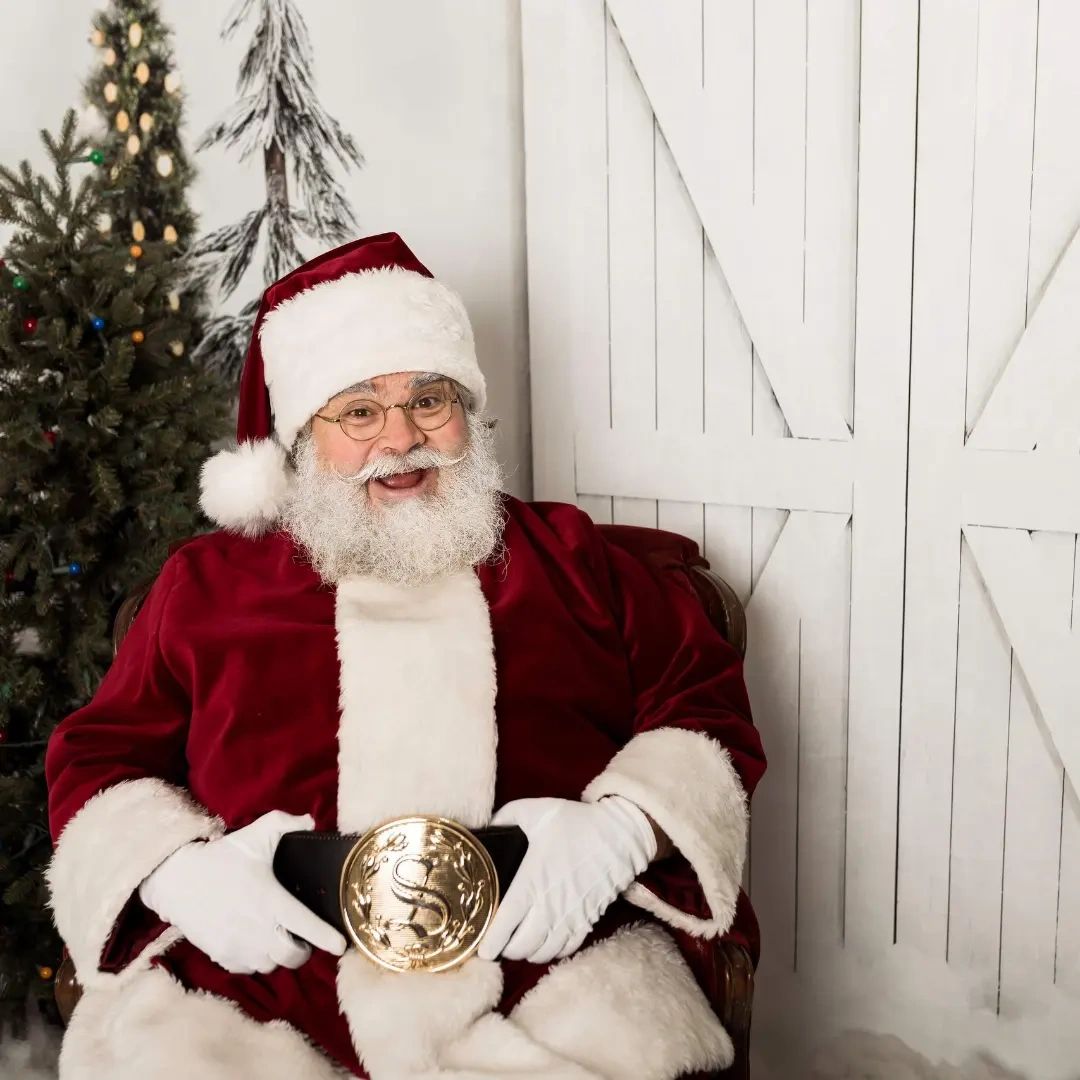 Handcrafted 4" Wide leather Santa Belt