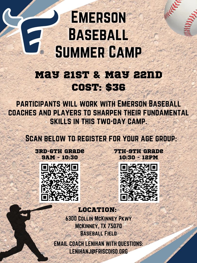 Emerson Mavericks Baseball