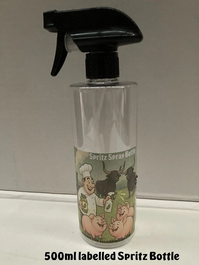 500ml BBQ Spritz Spray Bottle Fine Mist & Jet Sprays. Food Safe plastic!