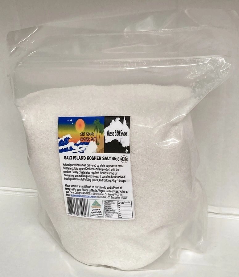 KOSHER SALT BULK 4kg Aus made Pure Flossy Grade Natural Sea Salt