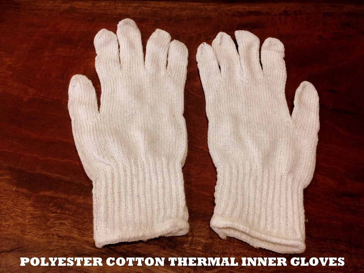 x1 Pair Thermal Cotton Inners Gloves