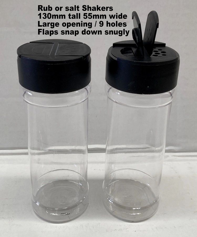 Plastic Rub or Salt Shaker 13cm tall