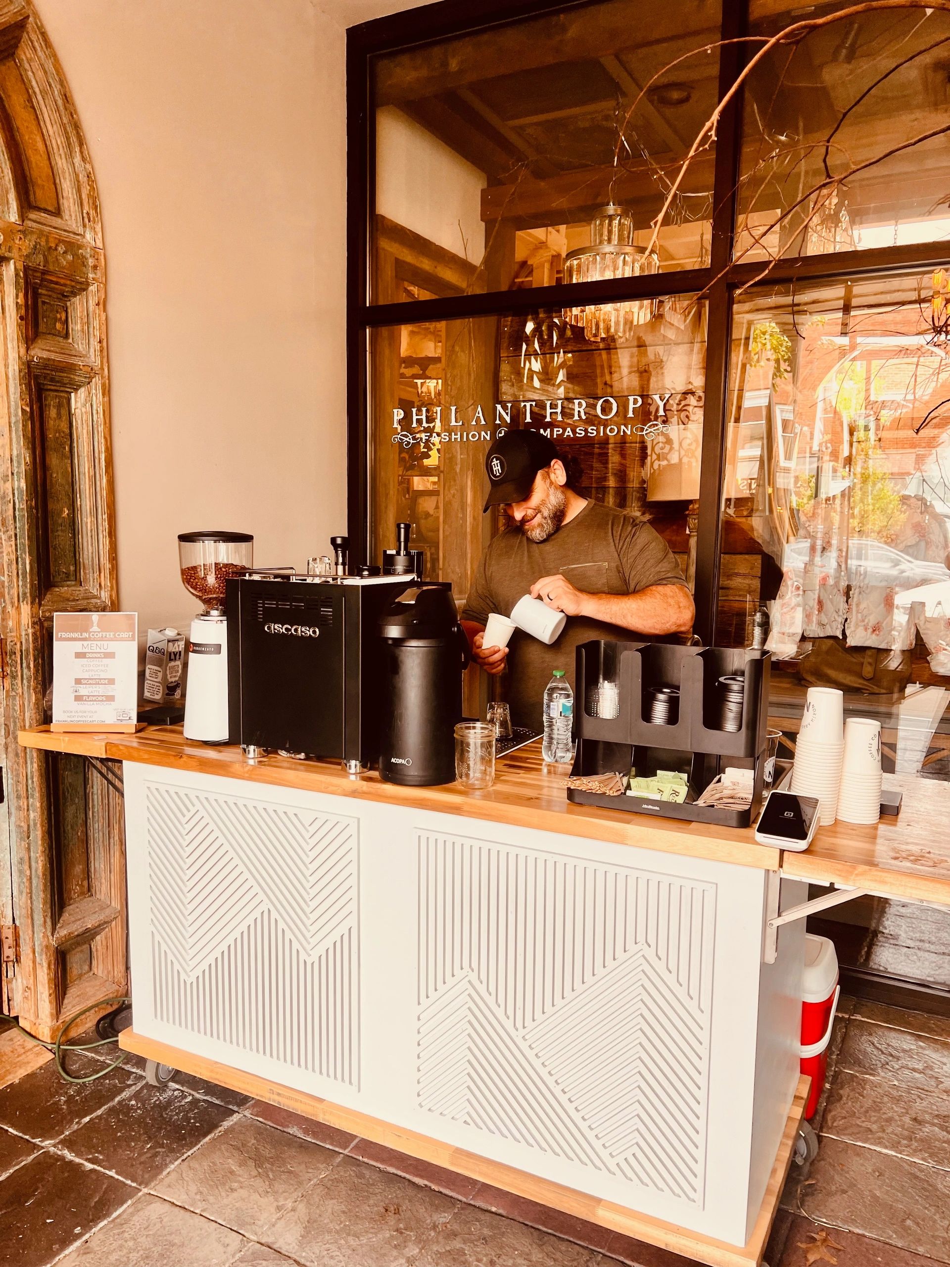 Franklin Coffee Cart - Your Mobile Coffee Catering Solution