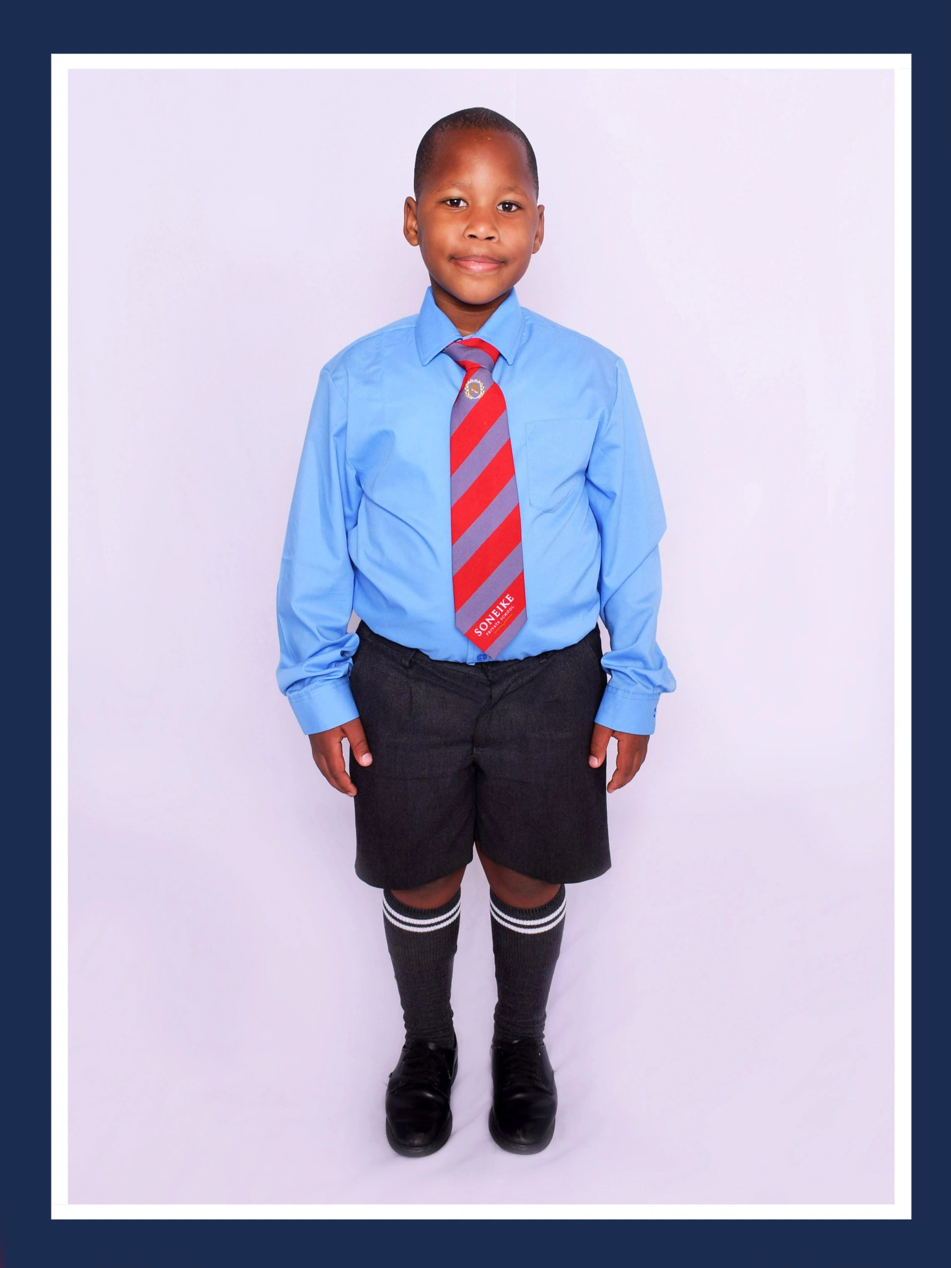 Boys In School Shorts