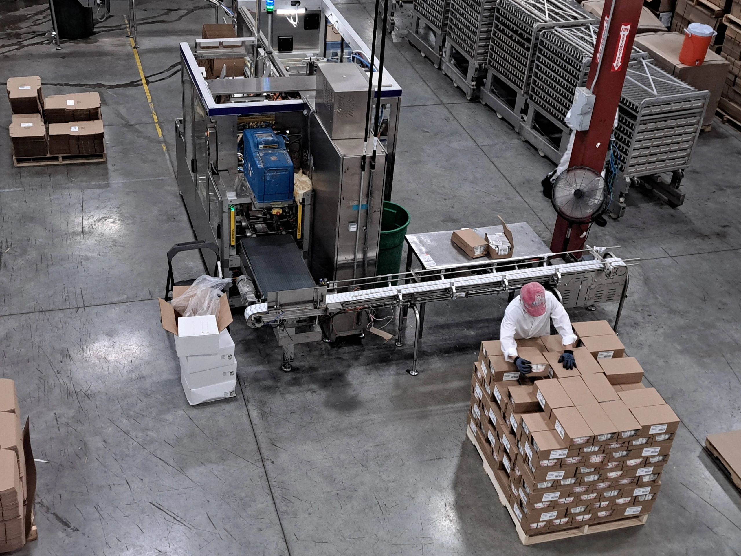 Food Industry Palletizing Robotic Cell