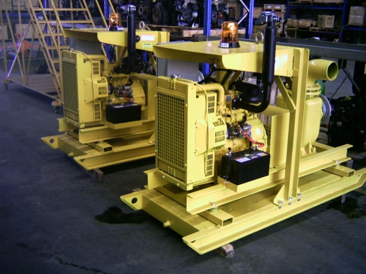 6"Self Priming Mine Spec Pump - New Perkins 3 cyl Engine - 60 ls 25m ...