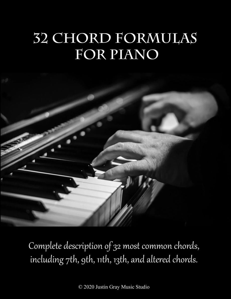 32 Chord Formulas for Piano