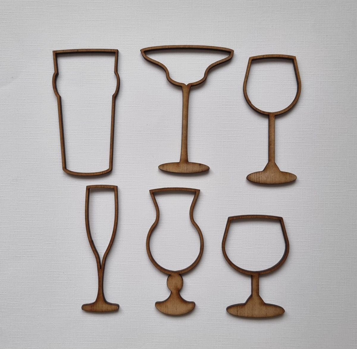 Solid Stem Drinking Glasses Shape Set 5613