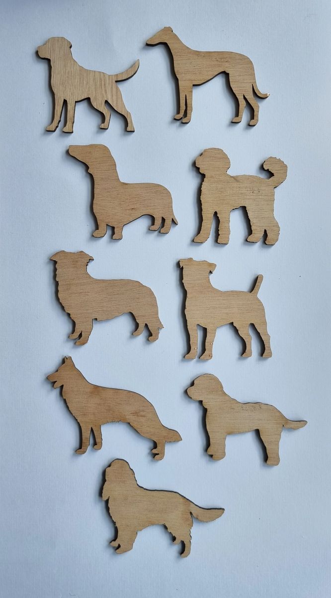 Solid dog shapes