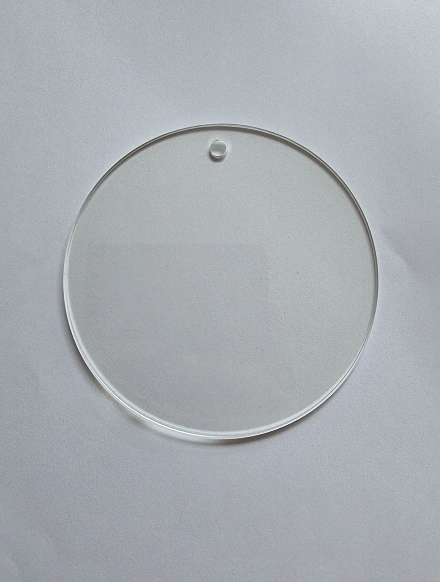 3 Clear Acrylic Circles