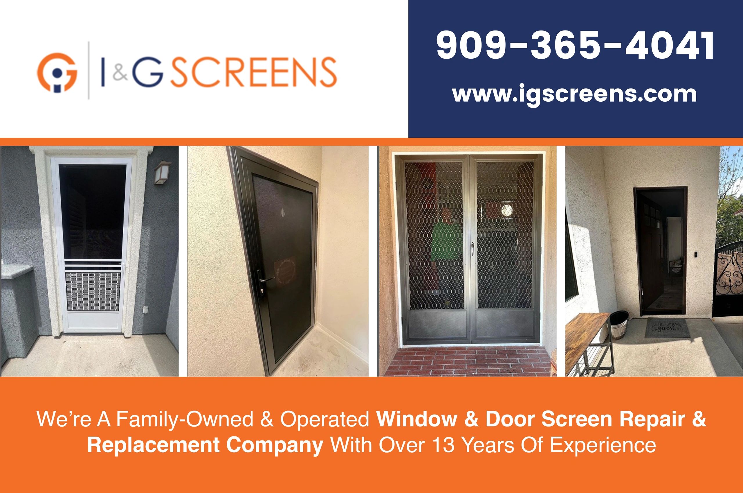 Premium Screen Door Solutions | I&G SCREENS Experts