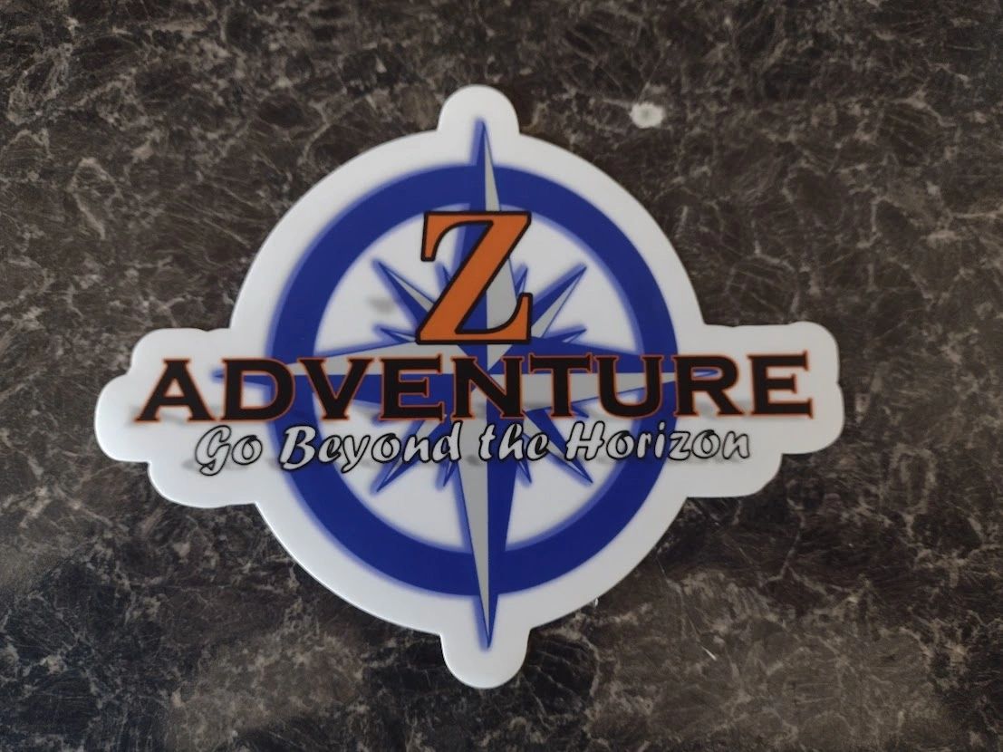 Z Adventure Compass Sticker x 2