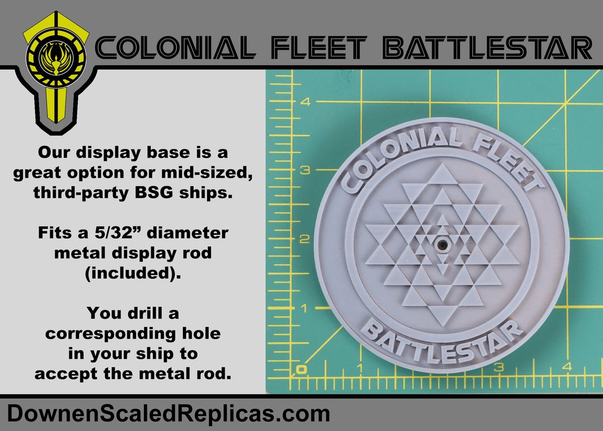 Colonial Fleet Battlestar Display Base