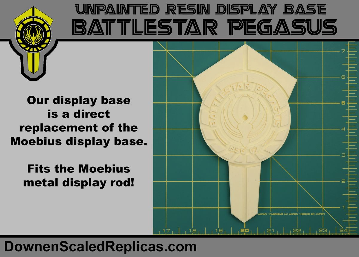 Battlestar Pegasus Display Base – Unpainted