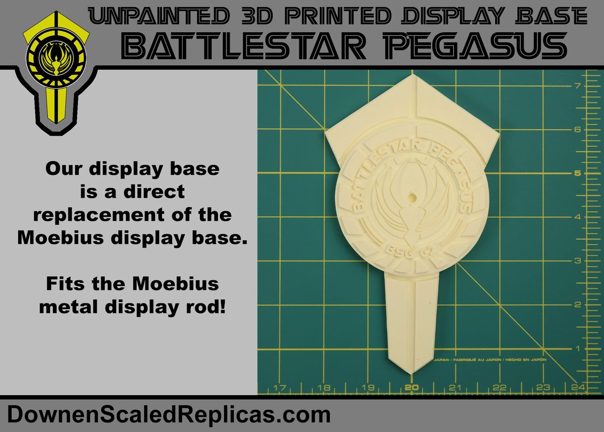 Battlestar Pegasus Display Base – Unpainted