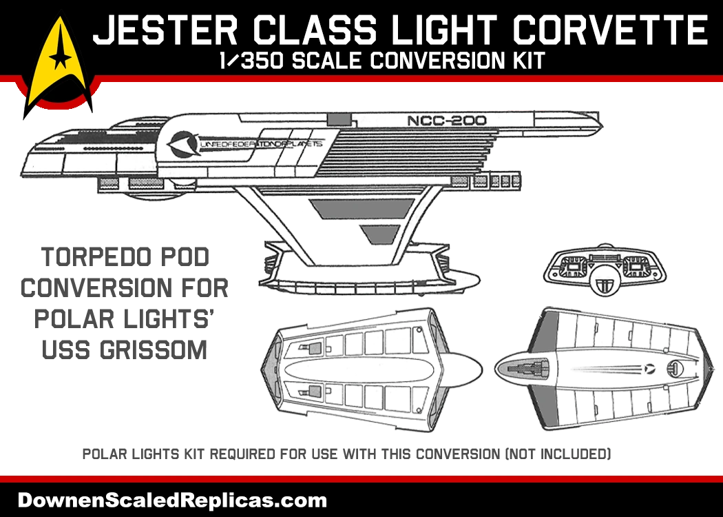 1/350 Jester Class Light Corvette Conversion Kit