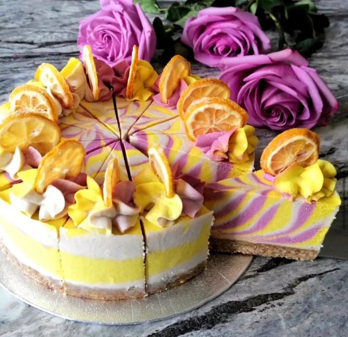 Vanilla Zebra Cheesecake