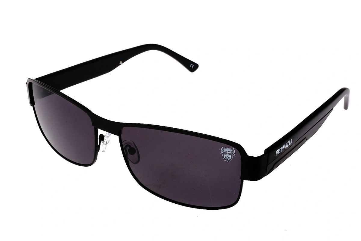 Barrika Series XXL Metal Frame Shades - Black Frame / Smoke Lens