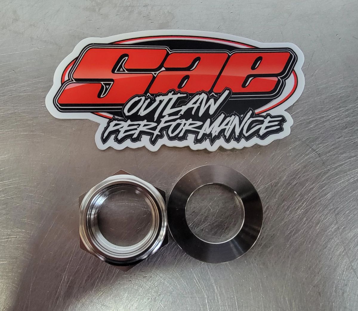 GSXR 1000 Titanium Rear Axle Nut and Washer 2017-2024