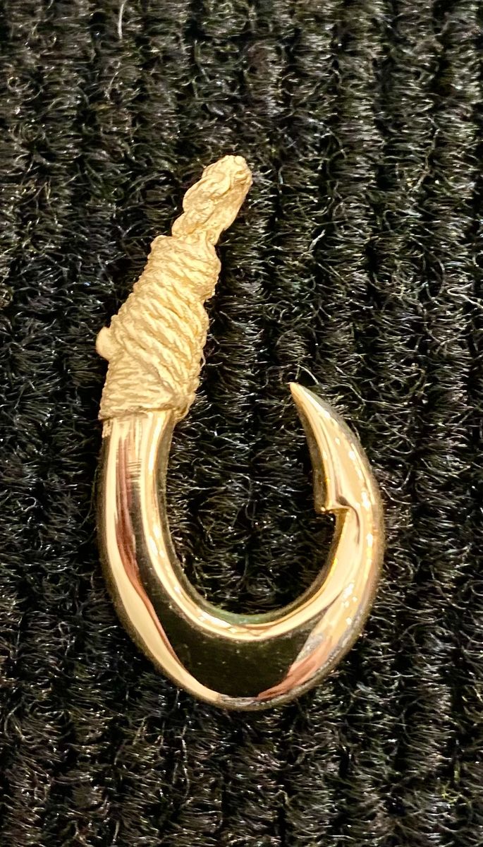 Mini Island Fish Hook Pendant