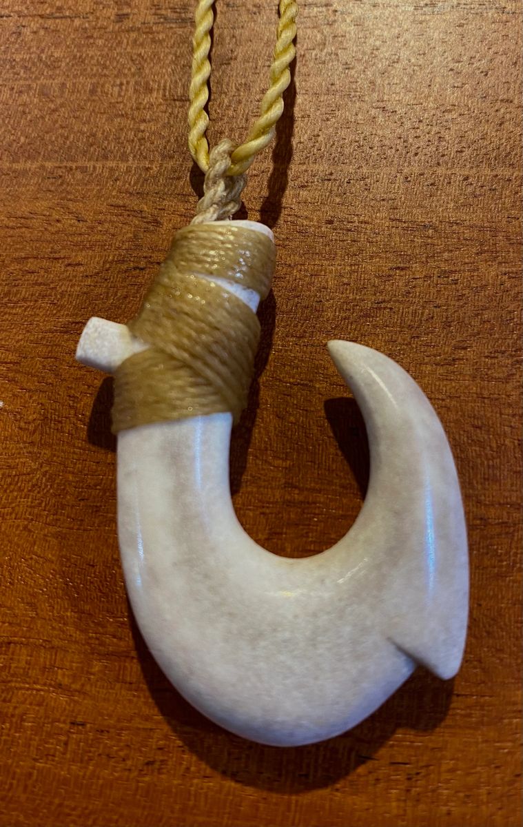 Island Fish Hook Necklace Moose Antler Shed SB