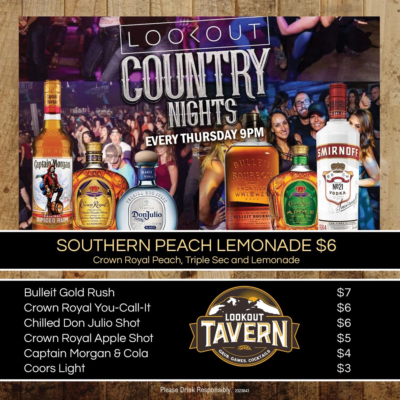 Country Night | Lookout Tavern - North Phoenix Bar and Grill