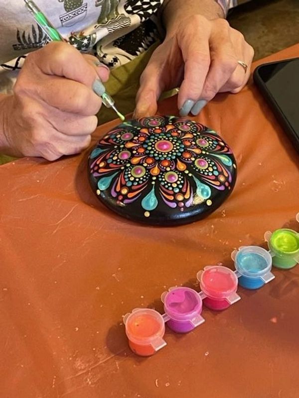 Mandala Stone Painting Classes | Joanne's Garden Whimsy